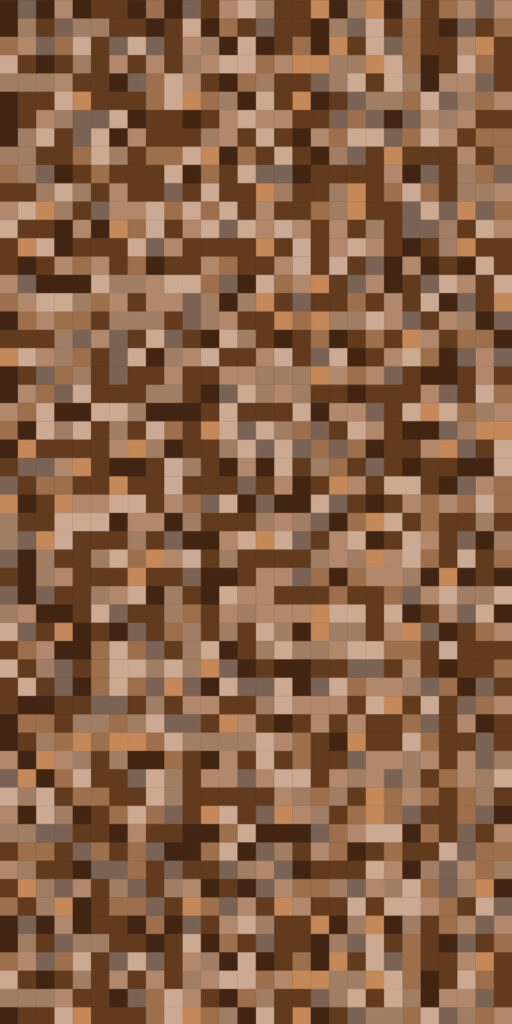 Playset Tarp-0024 Pixel Blocks Brown Minecraft Dirt Pattern - Monkey ...